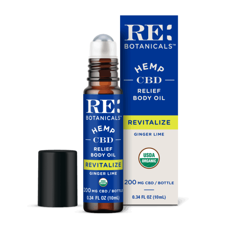 Relief Body Oil - Ginger Lime | RE Botanicals Organic Hemp CBD Topical