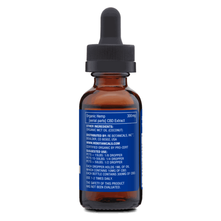 USDA Certified Organic Hemp CBD Tincture for Pets | RE Botanicals